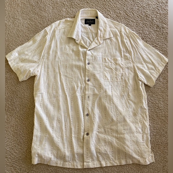 Nat Nast | Shirts | Nat Nast White Pattern Button Up Shirt | Poshmark